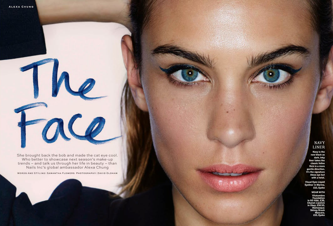 Stylist Magazine - David Oldham - Alexa Chung | Lisa Eldridge